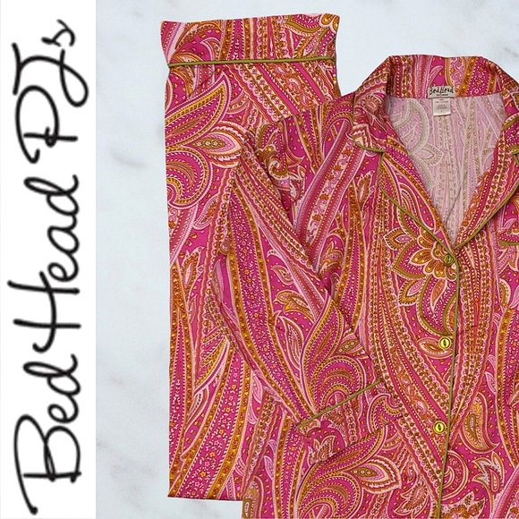 BedHead | Intimates & Sleepwear | Bedhead Pink Paisley Pajama Set ...